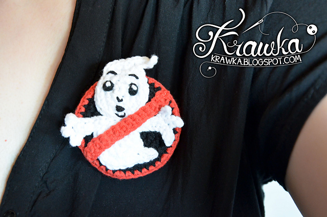Ravelry: Ghostbusters pin pattern by Kamila Krawka Krawczyk