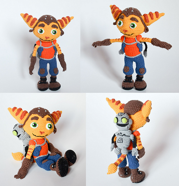 Ravelry: Ratchet and Clank pattern by Kamila Krawka Krawczyk