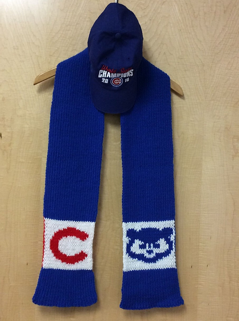 Ravelry: Cubs Win It All in 2016 Scarf pattern by Carol Petersen