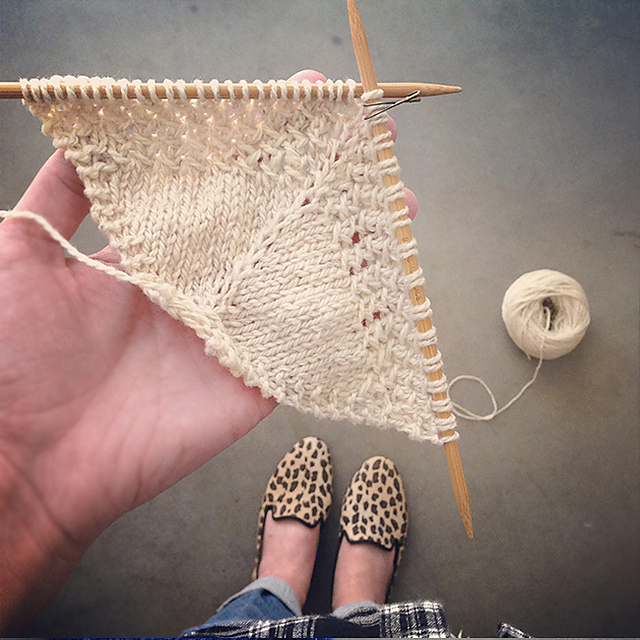 Ravelry: karentempler's textured shawl