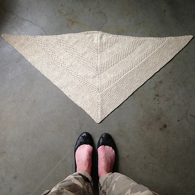 Ravelry: karentempler's textured shawl