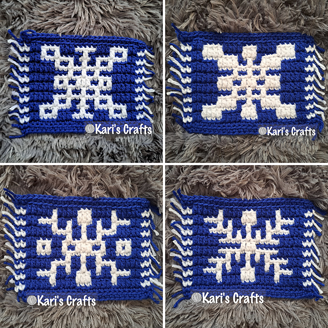 Ravelry: Snowflake Mug Rugs pattern by Kari Davies