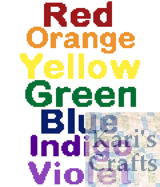 Colors Of The Rainbow Roygbiv