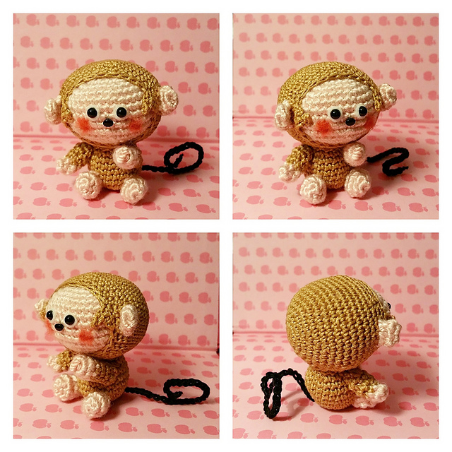 Ravelry: Monkichi pattern by Mei Li Lee of amiguruMEI