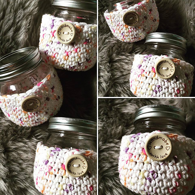 Ravelry: MASON JAR COZY pattern by Kayla Ashcroft