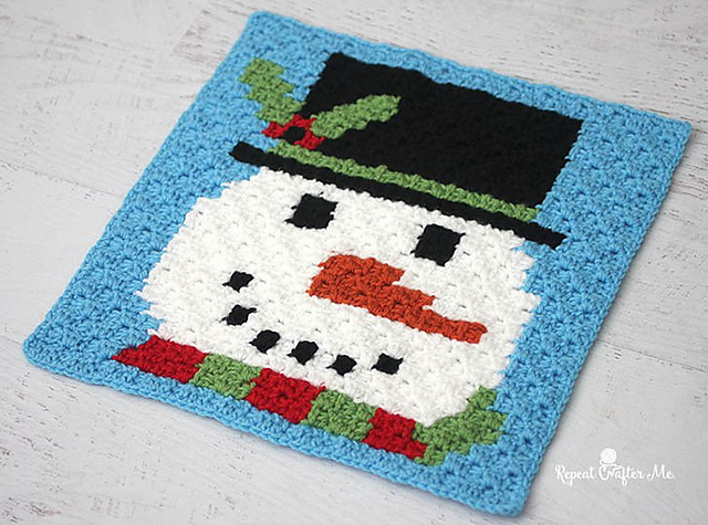 Ravelry: Snowman Pixel Graph pattern by Sarah Zimmerman