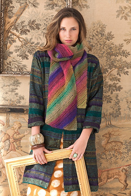 Ravelry: Diagonal Eyelet Scarf pattern by Katharine Hunt