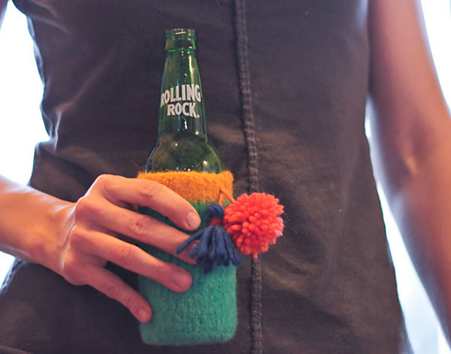 Ravelry: Beer Cozy pattern by Katie Startzman