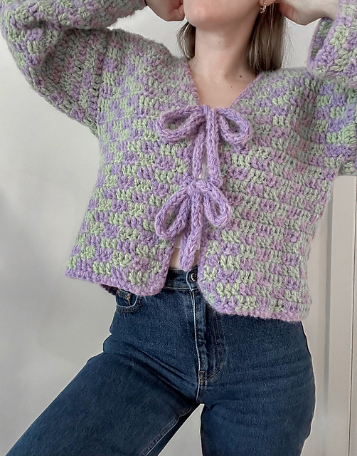 Ravelry: Blocks & Bows Cardigan pattern by Katr crochet