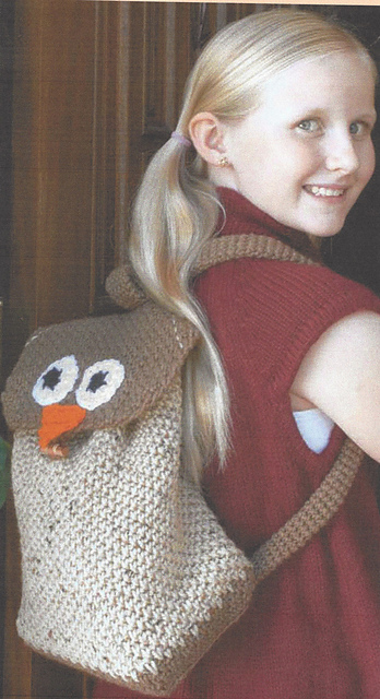Ravelry: Owl Backpack pattern by Kathleen Stuart