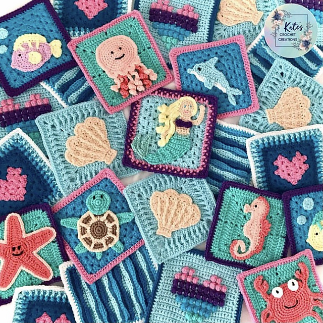 Ravelry: Ocean Friends Blanket pattern by Katy Mitchell