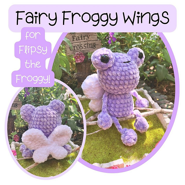 Ravelry: Fairy Wings for Flipsy the Froggy pattern by kawaiicuddlebug