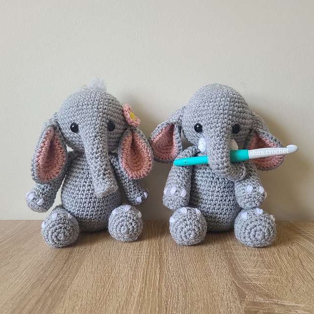 Ravelry: Sitting Elephant pattern by Kayla Shea.