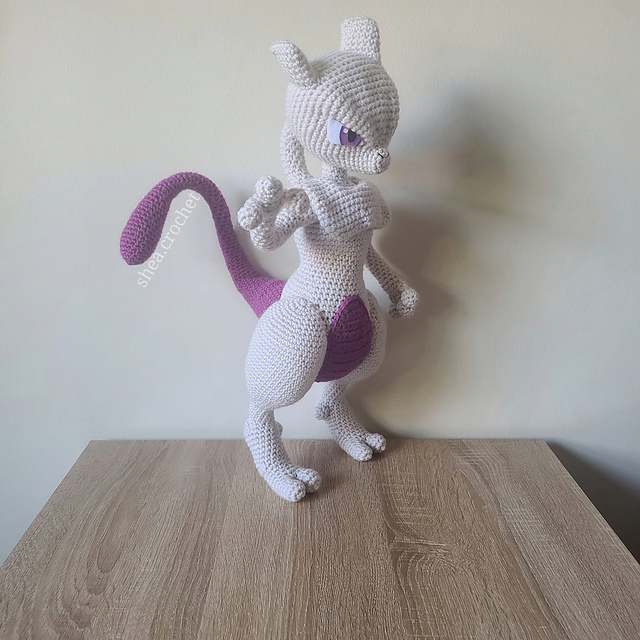 Ravelry: Pokemon Mewtwo pattern by Kayla Shea.