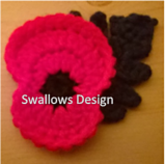Ravelry: Remembrance Poppy pattern by Kaz Bowen (Swallows Design)