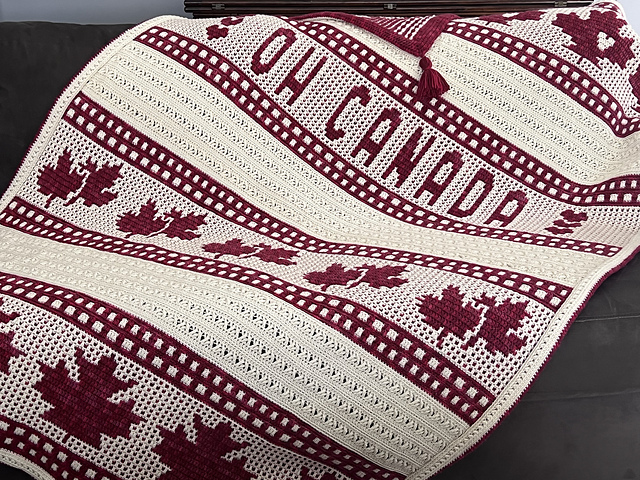 Ravelry: Oh Canada Elbows Up Eh! pattern by Adelle O'Connell