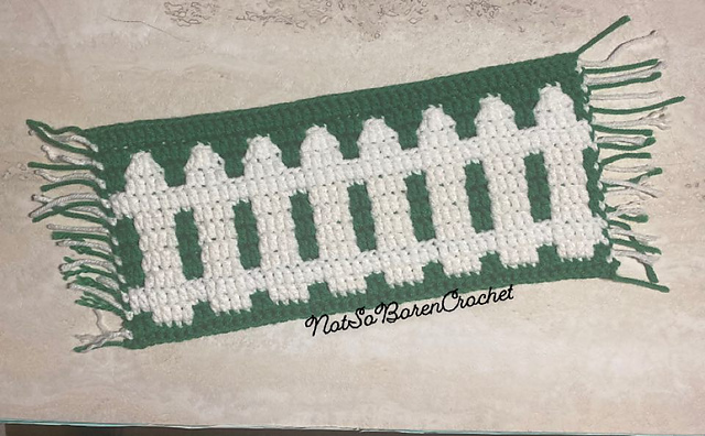 Ravelry: Mosaic Picket Fence pattern by Suzanne Boren