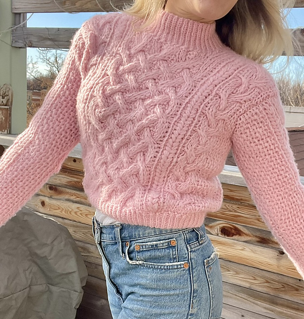 Ravelry: Camden Cable Sweater - Tunisian Crochet pattern by Keara McKee