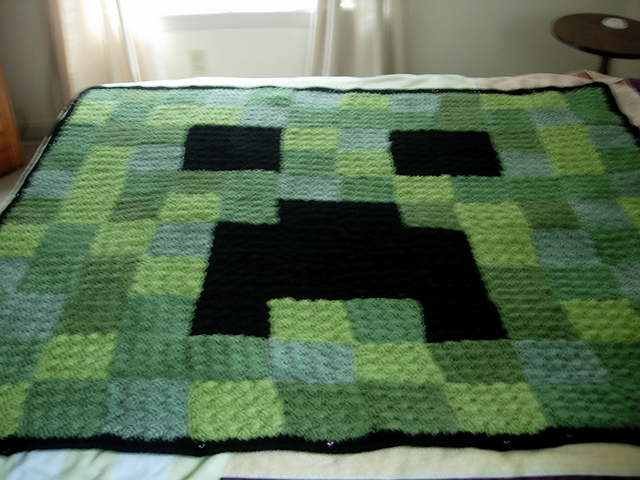 Ravelry: kecall2011's Wright's Minecraft Creeper blanket