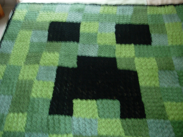 Ravelry: kecall2011's Wright's Minecraft Creeper blanket