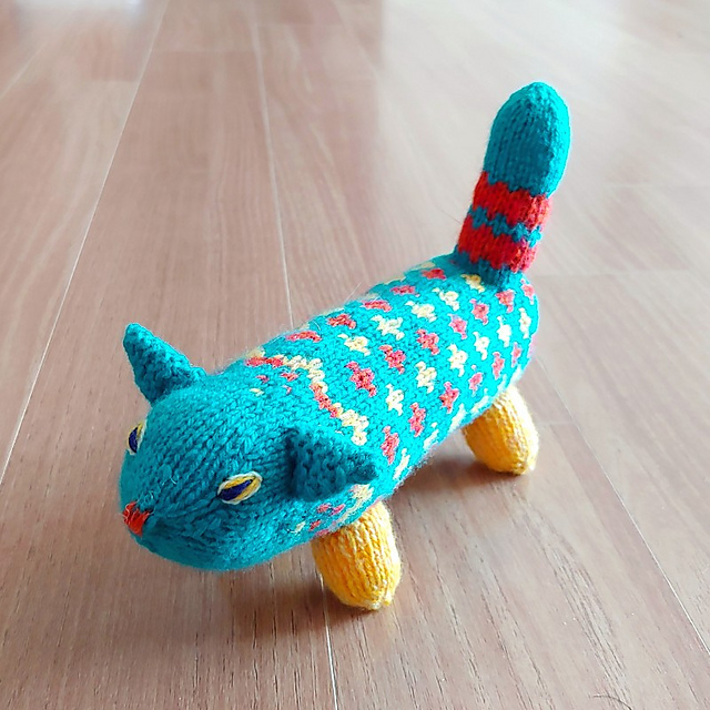 Ravelry: 17 Cat (Green) pattern by Anu Raud & Anu Kotli