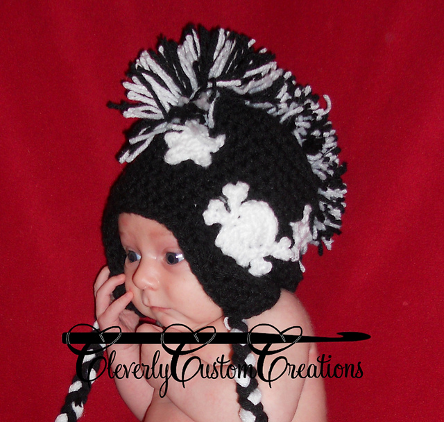 Ravelry: Rock n Roll Pirate Mohawk Hat pattern by Stephanie Cummings