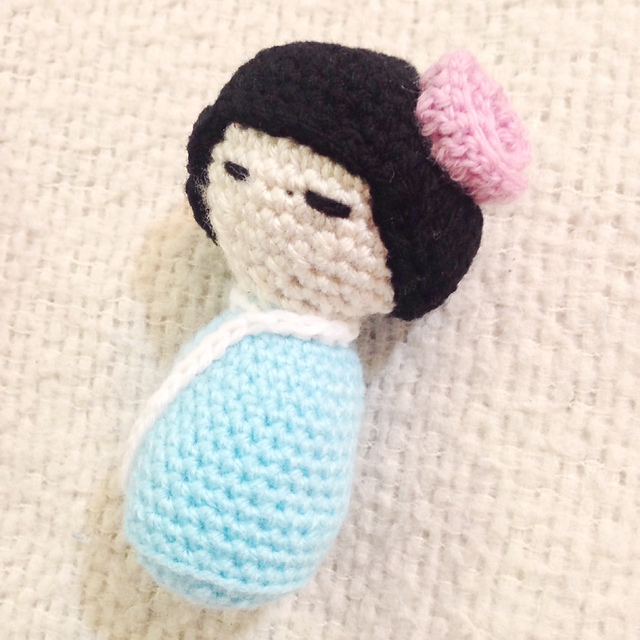 Ravelry: Japanese Kokeshi Doll pattern by Kelsey Barros