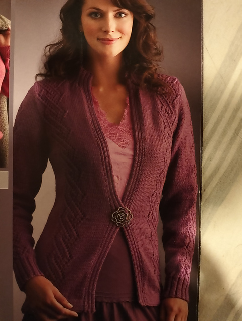 Ravelry: Edge to Edge Eyelet Detail Jacket pattern by Patons Australia