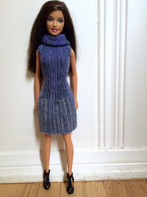 Ravelry: #1128 Green Dress pattern by stickatillbarbie.se