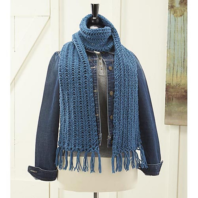 Ravelry: Billow Scarf pattern by Willow Yarns Design Team