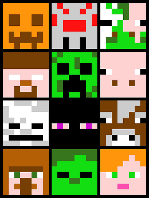 Ravelry: C2C Crochet Minecraft Afghan pattern by Petra Klein