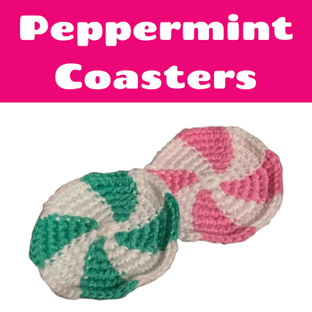 Ravelry: Winter Advent - Peppermint Coasters pattern by Kim Gronquist