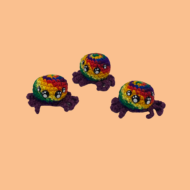 Ravelry: Amigurumi Sprider (Pride Spider) pattern by Kim Gronquist