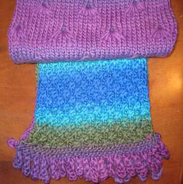 Ravelry: Rosie's Star & Daisy Stitch Scarf pattern by Kimberly Hershfeldt