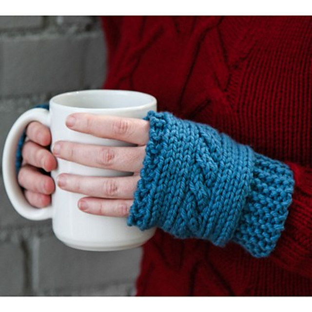 Ravelry: Cabled Hand Warmers pattern by Kirsten Hipsky