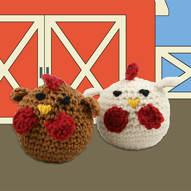 Ravelry: Chickens pattern by Sara Delaney