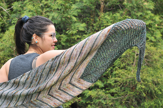 Ravelry: kikucorner's Arrowpath Shawl
