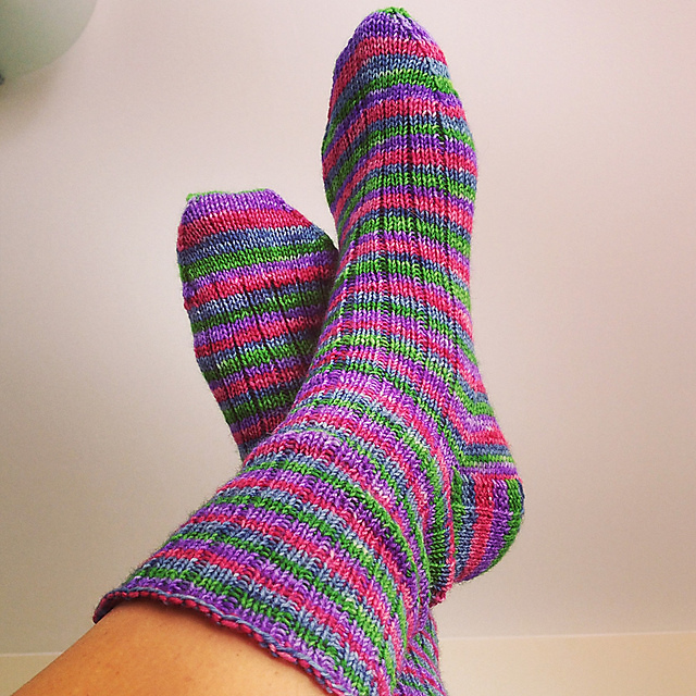 Ravelry: My Favorite Vanilla Sock pattern by Kimberly Gintar