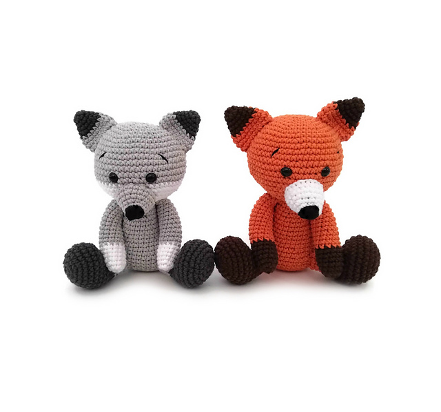 Ravelry: Wolf - fox - amigurumi pattern by kim bengtsson friis