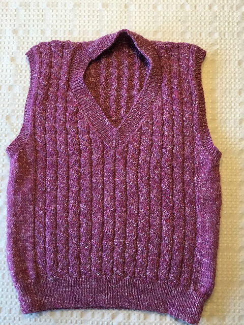 Ravelry: Spiral Ribbed Vest for Men and Women pattern by Yarns Brunswick
