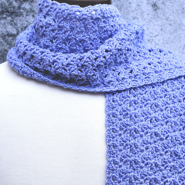 Ravelry: Lacy Convertible Scarf pattern by Kim Guzman