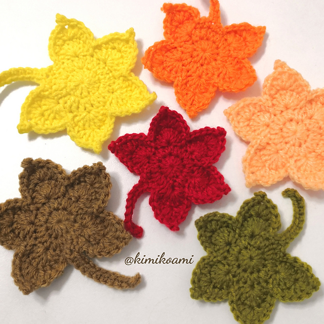 Ravelry: Maple Leaf Applique pattern by Kimiko Ami