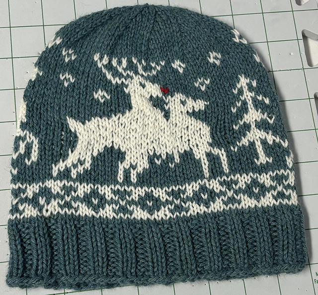 Ravelry: Naughty Rudolph Hat pattern by Black Velvet Coyote