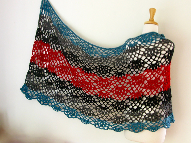 Ravelry: SkippyRabbit's Picnic basket shawl, Take 4