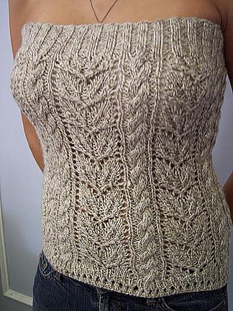 Ravelry: Classic Cable Tank Tube pattern by Kitman Figueroa