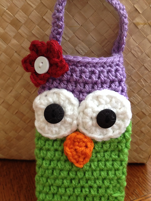 Ravelry: Super Cute Owl IPhone 4/4S Phone Case pattern by Katerina Cohee
