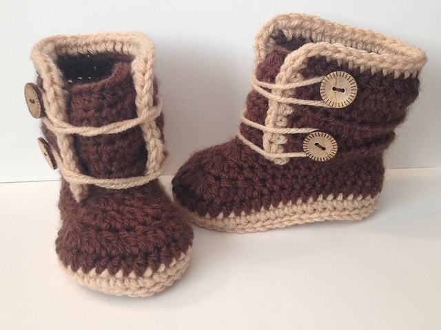 Ravelry: 3-6 Months Baby Winter Boots pattern by Katerina Cohee