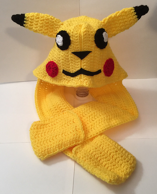 Ravelry: Pikachu Scoodie - Child Size pattern by Katerina Cohee