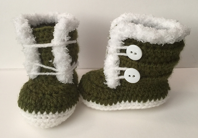 Ravelry: Fuzzy/ Fur Trim Boots pattern by Katerina Cohee