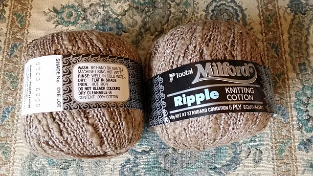 Ravelry: Tootal Milford Ripple Knitting Cotton 6 Ply